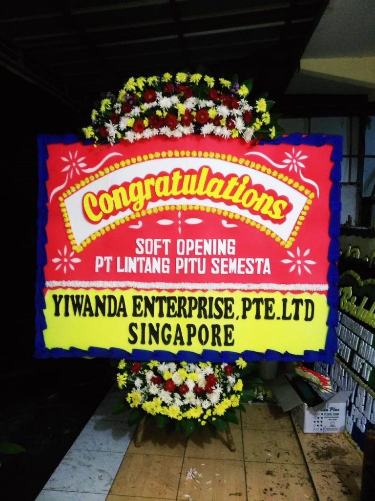 Karangan Bunga Congratulations PT Lintang Pitu Semesta | Hartini Florist